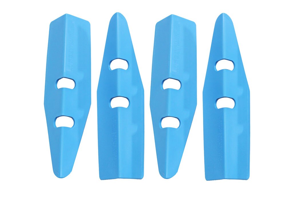 4 Light Blue PinCab Pinball Leg Protectors | Game Room Guys