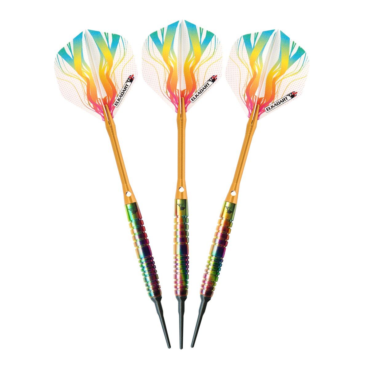 Rainbow 90% Soft Tip Darts Titanium 18 g | Game Room Guys