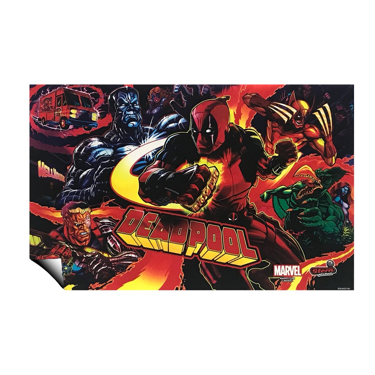 Stern Deadpool Pro Translite 830-8427-K1 | Game Room Guys