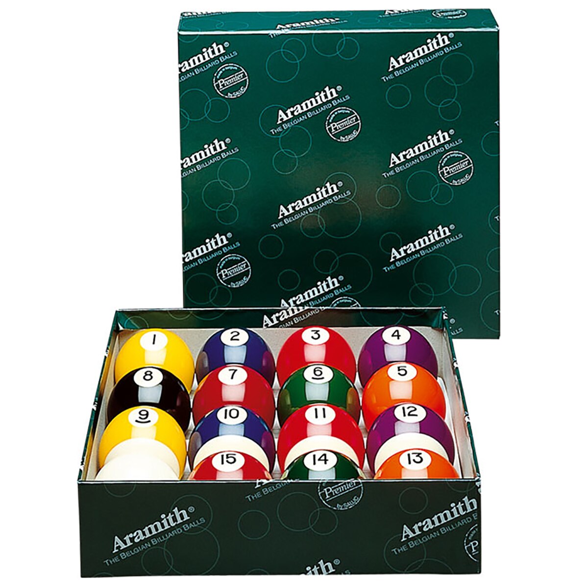 Premier Billiard Balls with 12 Master Chalk | Game Room Guys