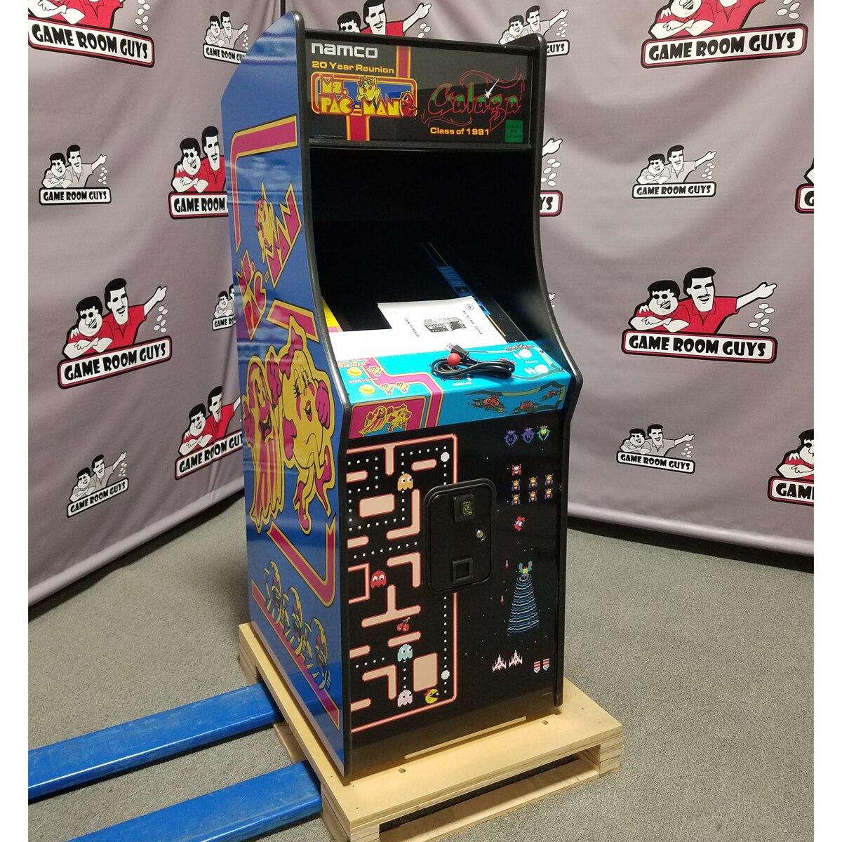 Ms Pac Mangalaga Arcade Game Frt Dmg Game Room Guys