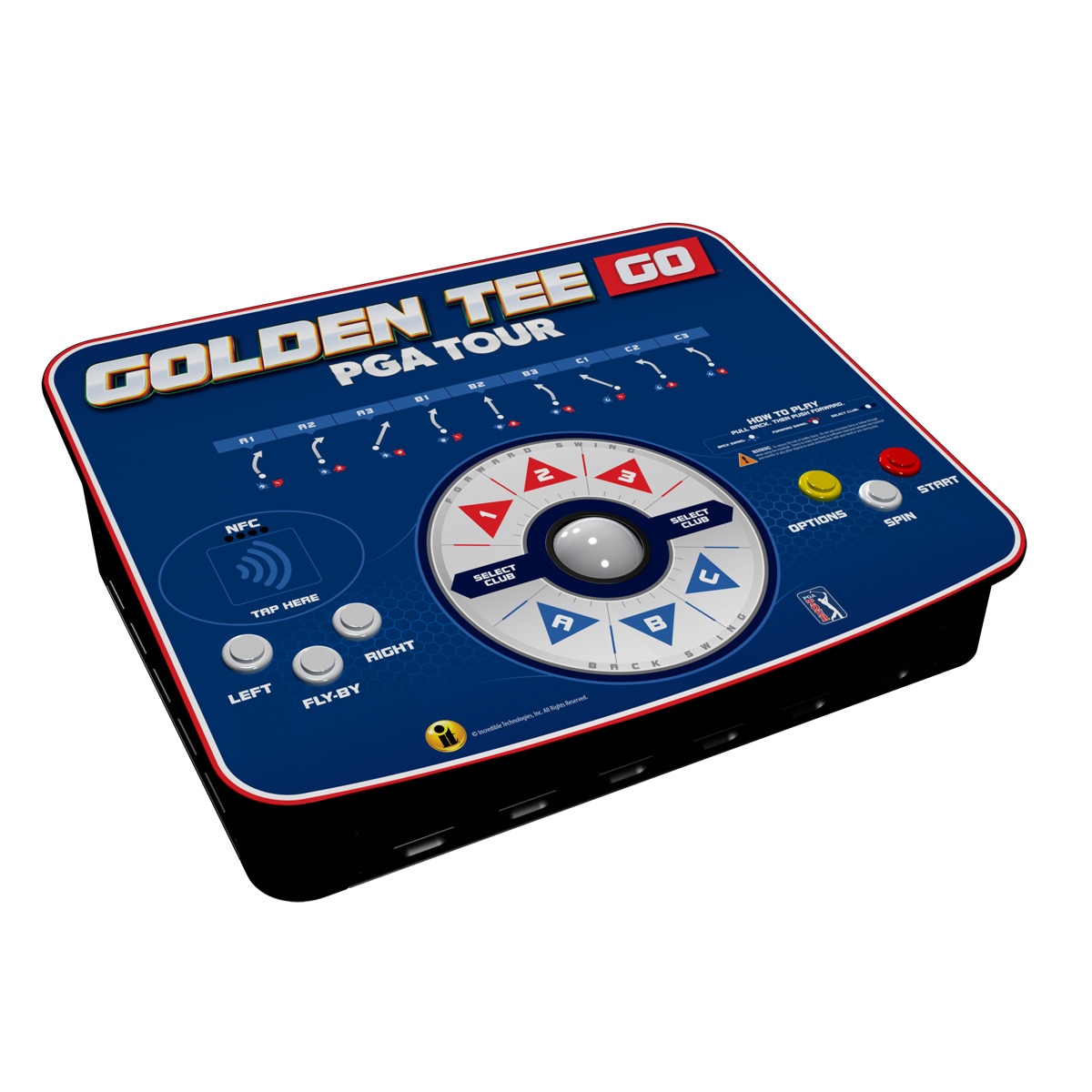 Golden Tee Go PGA Tour Portable Golf Game - 2026 - With Stand - Free ...