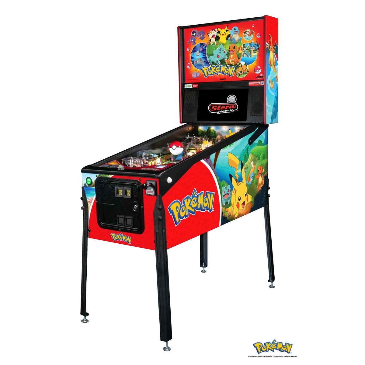 Stern Pokemon Premium Pinball Machine | Game Room Guys