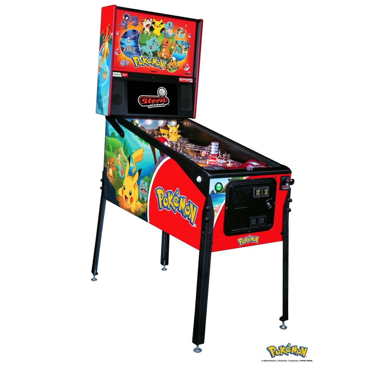 Stern Pokemon Premium Pinball Machine | Game Room Guys
